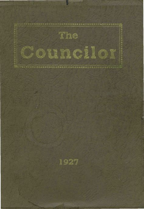 1927 Yearbook From Council Grove High School From Council Grove Kansas