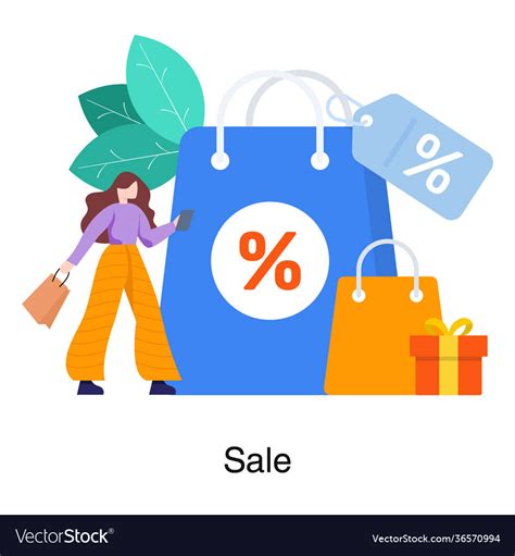 Shopping Sale Royalty Free Vector Image Vectorstock