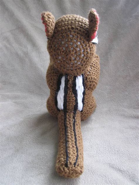 Crocheted Chipmunk Pdf Pattern With Bonus Acorn Pattern Etsy