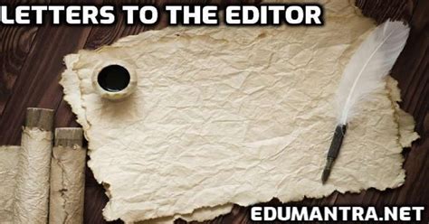 How To Write Letters To The Editor For Class 10 And 12 Along With A Letter To The Editor CBSE