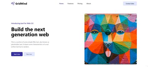Responsive Tailwind CSS Landing Page Templates Gridbox