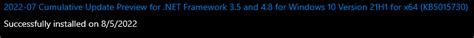Kb Cumulative Update Net Framework And For Windows