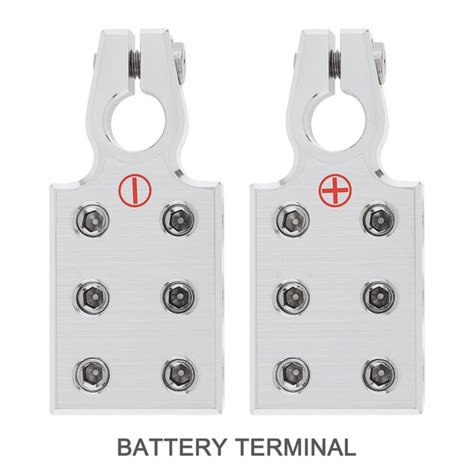 6 X1 0 Gauge Awg Lead Acid Battery Terminals Clamp Positive And