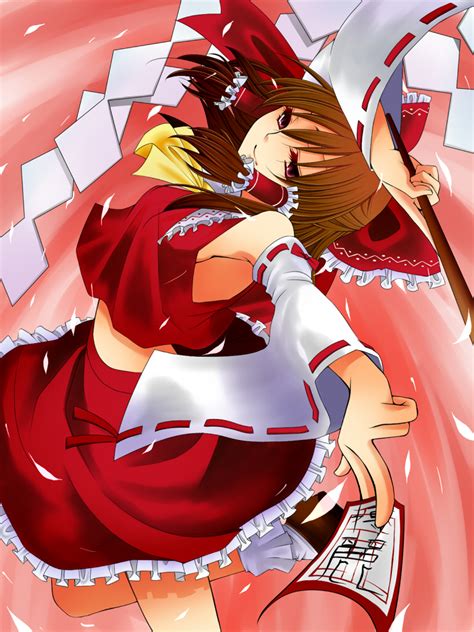 Hakurei Reimu Touhou Drawn By Kikiryuu Danbooru
