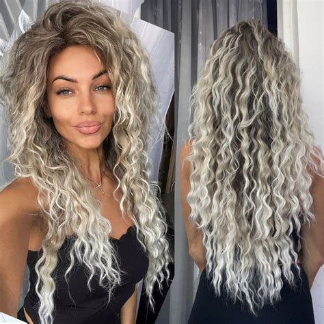 Long Blonde 19 Colors Curly Hair Wigs Hairnjoy