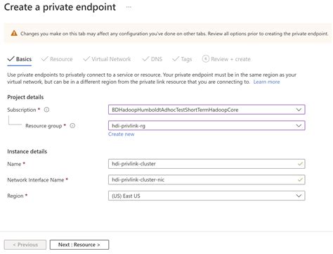 Habilitación De Private Link En El Clúster De Azure Hdinsight