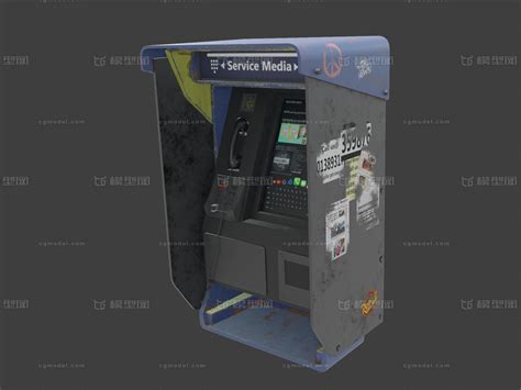 Pbr次世代 电话亭模型 其他模型库 Blenderblend模型下载 Cg模型网