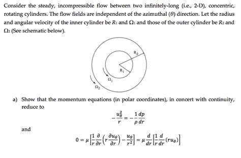 Solved Consider The Steady Incompressible Flow Between Two