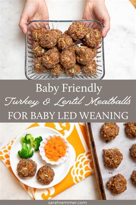 Turkey Lentil Meatballs For Baby Led Weaning Sarah Remmer RD
