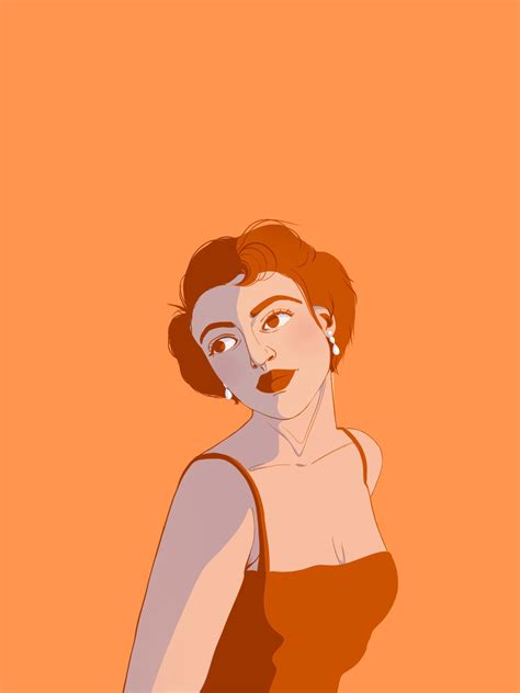 Woman Illustration In Procreat R Procreate