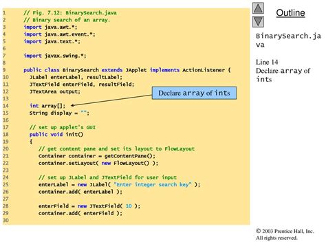 Chapter 7 Arrays Outline 71 Introduction 72 Arrays 73 Declaring
