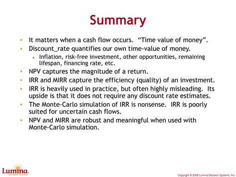 Ppt Net Present Value Npv Internal Rate Of Return Irr And Modified Irr Mirr Powerpoint