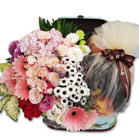 Tiffany In Rosy Flower Box Florist Kajang Nurhampers