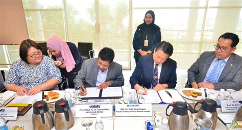 Mmu Inks Mou With Mokpo National Maritime University Multimedia