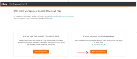 client management how to install heavy console for bmc client