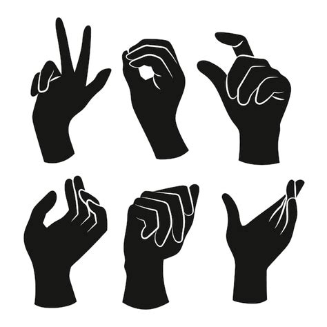 Imágenes De Mano Abierta Silueta Descarga Gratuita En Freepik