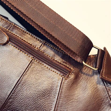 Vintage Genuine Leather Sling Chest Bag Mens Luxury Boutique X9x™