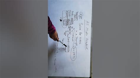 Trignometrysolve For Sides Youtube