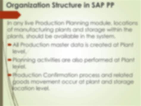 Solution Production Planning Moduleintro To Production Planning