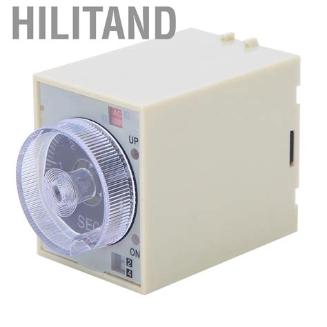 Hilitand Delay Timer Time Relay Adjustable Knob Action Form Power On AC V With High Quality