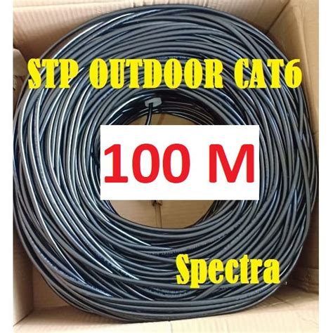 Jual Kabel LAN OUTDOOR STP CAT6 100Meter FTP 100M Outdoor 100 Meter Siap Pakai Shopee Indonesia