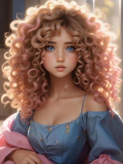 Premium Ai Image Cute Girl 3d Cartoon Style Created With Generative Ai