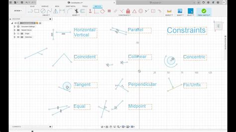 Constraints Fusion 360 Youtube