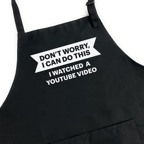 Guyaprons I Watched A Youtube Video Apron Funny Apron For Men Bbq