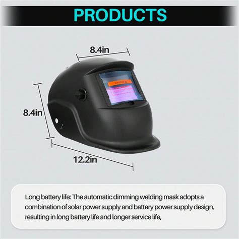 Solar Powered Welding Helmet True Color Welding Mask Auto Darkening