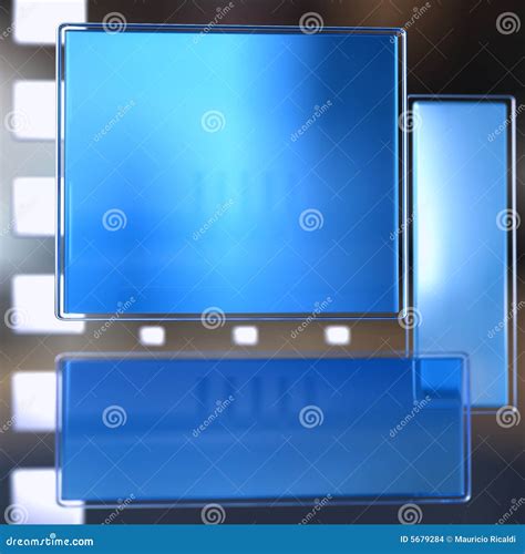 Blue 3d Interface Stock Illustration Illustration Of Design 5679284