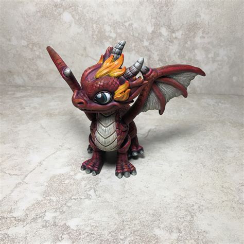 3d Printable Print In Place Cute Flexi Western Dragon Articulated By