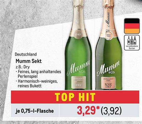 Mumm Sekt Angebot Bei Metro 1prospektede