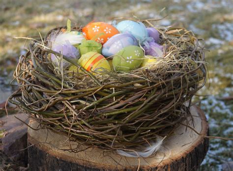 Osternest, gniazdo wielkanocne, пасхальное гнездо | Пасхальный декор ...
