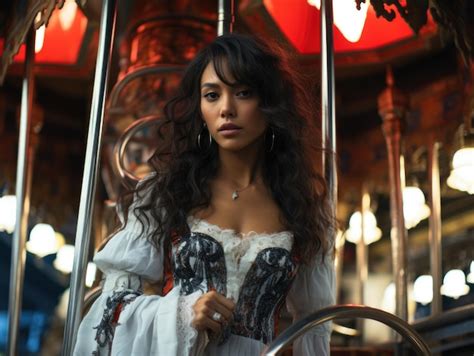 Premium Ai Image Fanatsy Girl Hd 8k Vector Illustration Wallpaper