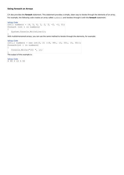 arrays in general pdf