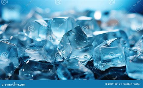 a pile of ice cubes sitting on top of a table generative ai image
