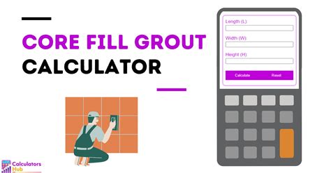 Core Fill Grout Calculator Online