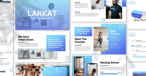 Larkat Бизнес шаблон Powerpoint Шаблоны презентаций Включая Pitchdeck и финансы Envato