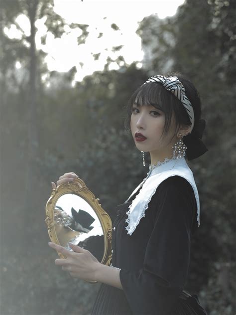 Velvet Nun Detachable Collar One Piece