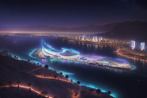 Premium Photo Neom Cityhigh Tech Neom
