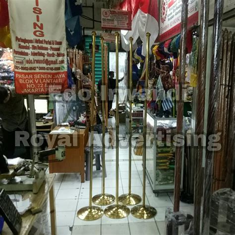 Jual Tiang Bendera Pataka Kuningan Tiang Bendera Ruangan Kuningan
