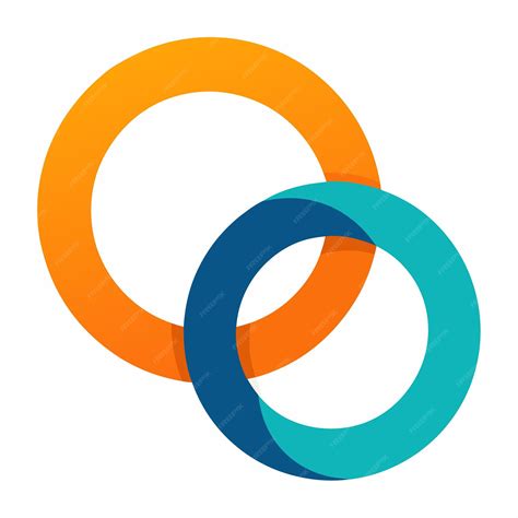 Overlapping Rings Symbolizing Unity Continuity And Wholeness Circular