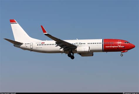 SE RPK Norwegian Air Sweden AOC Boeing 737 8JP WL Photo By WalAndPl