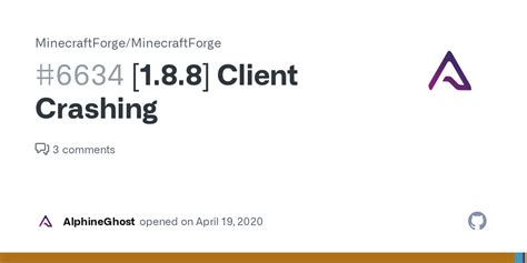 188 Client Crashing · Issue 6634 · Minecraftforgeminecraftforge