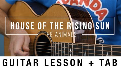 House Of The Rising Sun The Animals Intro Guitar Lesson Youtube