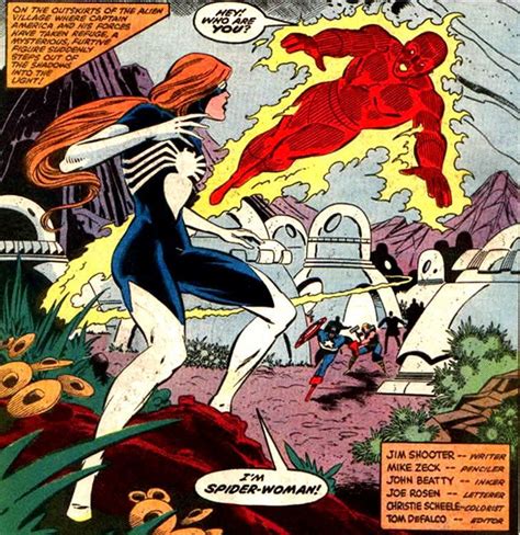 Secret Wars 7 Spiderwoman Spider Woman Comics Comic Books Art
