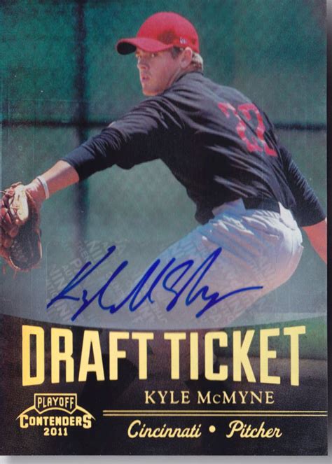 2011 Playoff Contenders Kyle Mcmyne Draft Ticket Auto Autograph