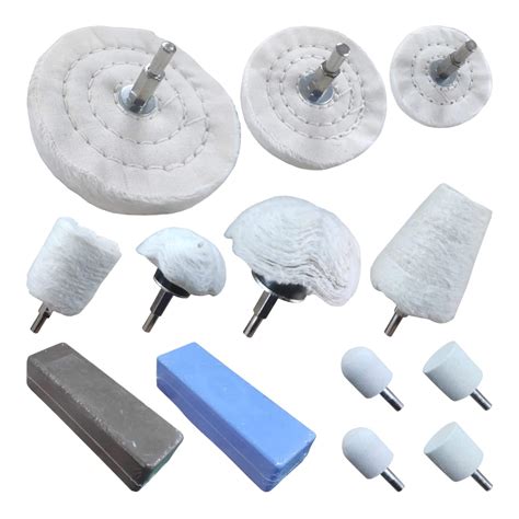 Purui 13pcs Metal Buffing Polishing Wheel Kit For Drillfor Aluminum