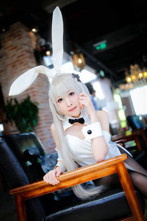 Chinese In Beauty 迷人美女黑丝美腿cosplay兔女郎春日野穹妩媚妖艳