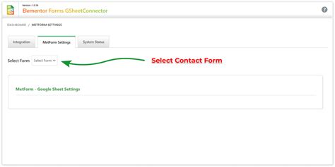 Plugin MetForm Setting FREE Version MetForm Google Sheet Integration Guide